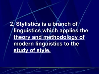 stylistics.ppt