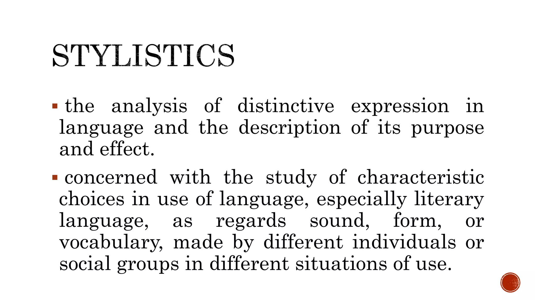 STYLISTICS AND STYLE.pptx