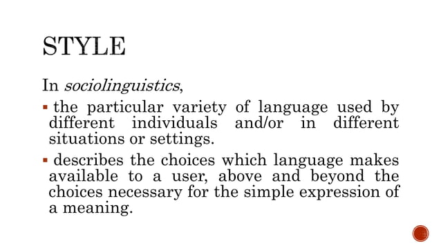 STYLISTICS AND STYLE.pptx