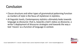STYLISTICS, LINGUISTIC LEVELS AND GRAMMAR.pptx