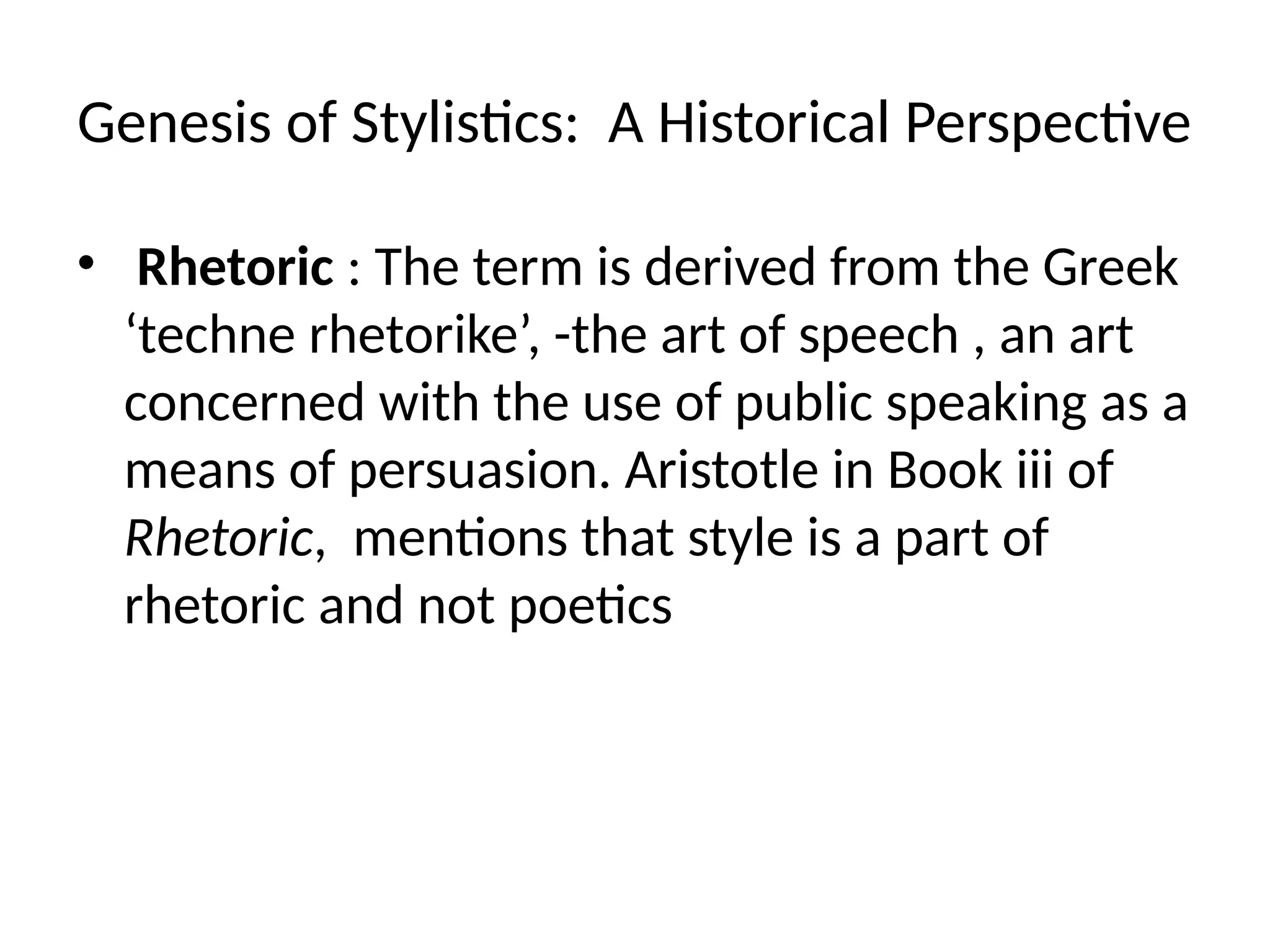 Stylistics PPT Revised Aspects of language | PPTX