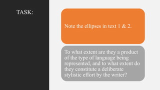 Ellipsis in Stylistics | PPTX