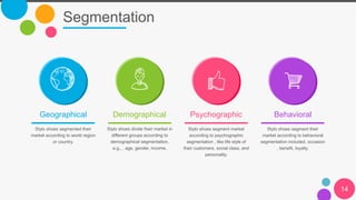 Stylo shoes segmentation, targeting, positioning | PPTX