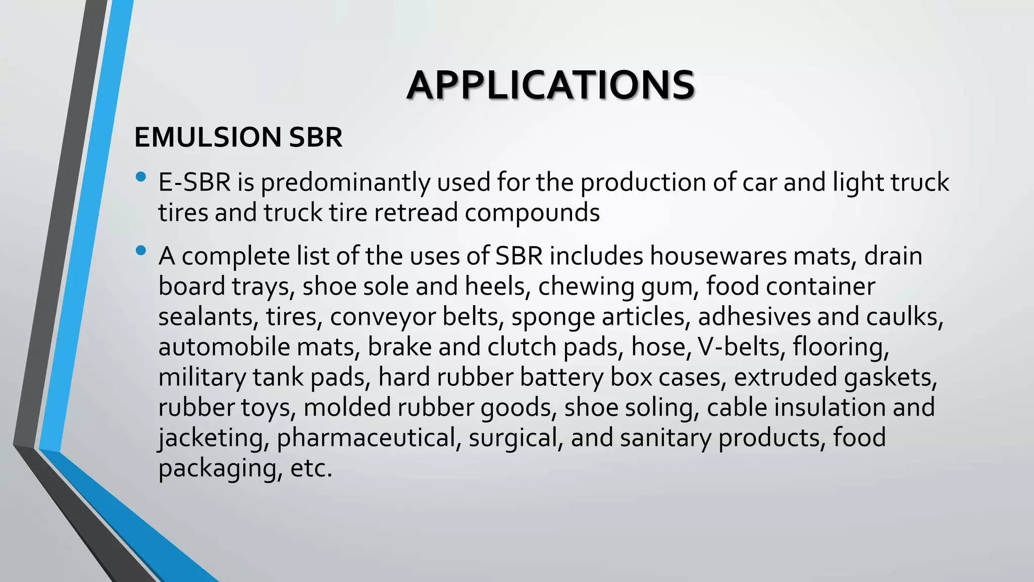 Styrene Butadiene Rubber | PPTX