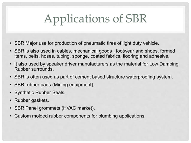 Styrene Based Elastomers | PPT