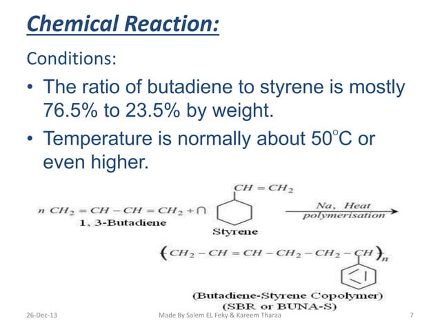 Styrene butadiene rubber | PPTX