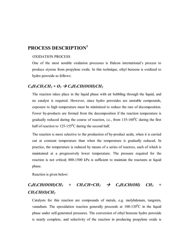 Styrene methods 2520of-2520-production | PDF