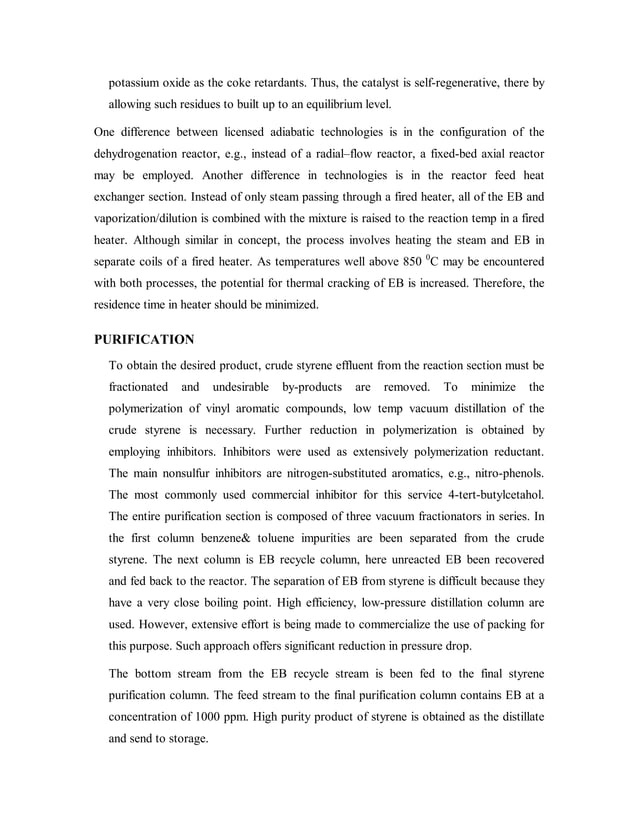 Styrene methods 2520of-2520-production | PDF
