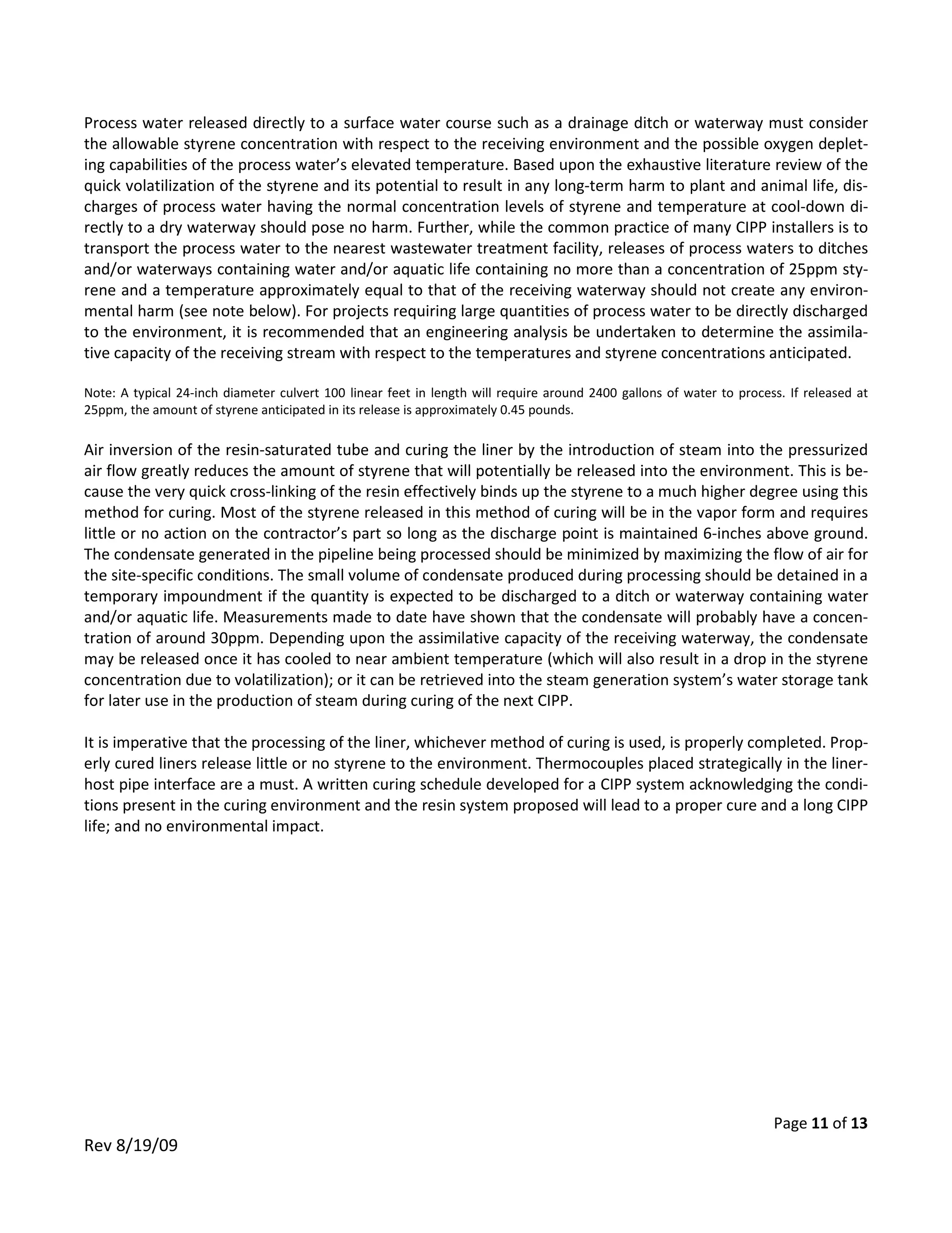 Guidelines for handling and storing styrene resins | PDF