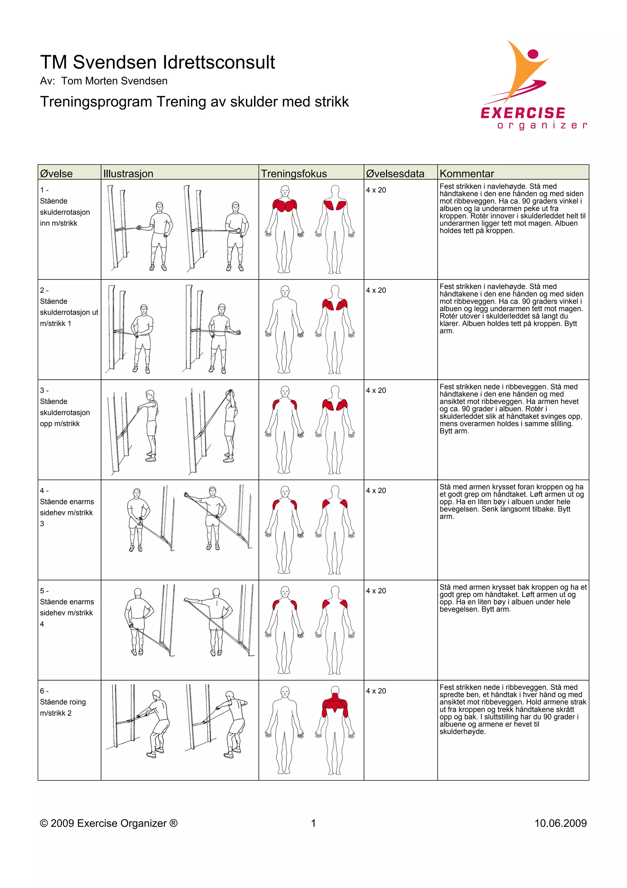 Styrketrening Skulder | PDF
