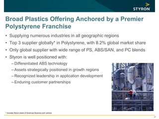 Styron LLC Corporate Presentation | PDF | Manufacturing Industry ...