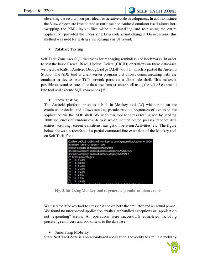 android application final year project report pdf