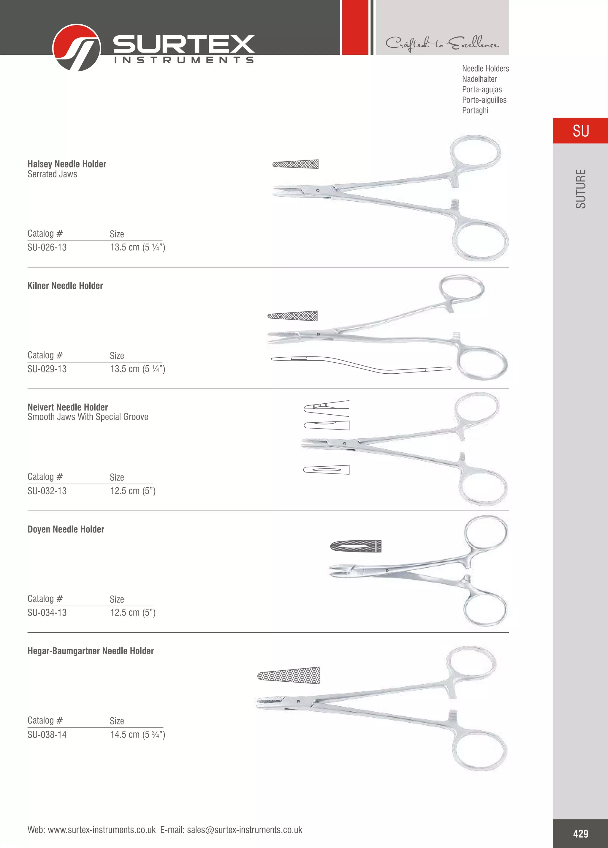 Needle Holders Suture Instruments | PDF