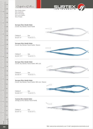 Needle Holders Suture Instruments | PDF