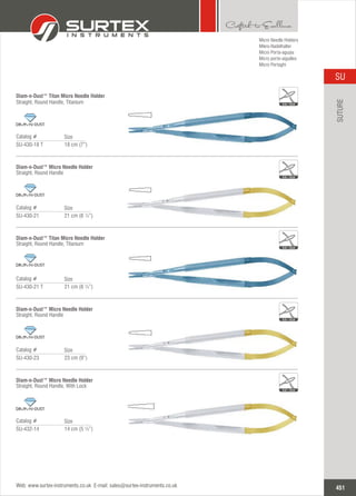 Needle Holders Suture Instruments | PDF