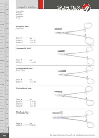 Needle Holders Suture Instruments | PDF