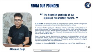 su-yatra Teams and company profile with services given | PDF