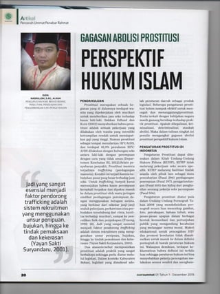 GAGASAN ABOLISI PROSTITUSI PERSPEKTIF HUKUM ISLAM | PDF