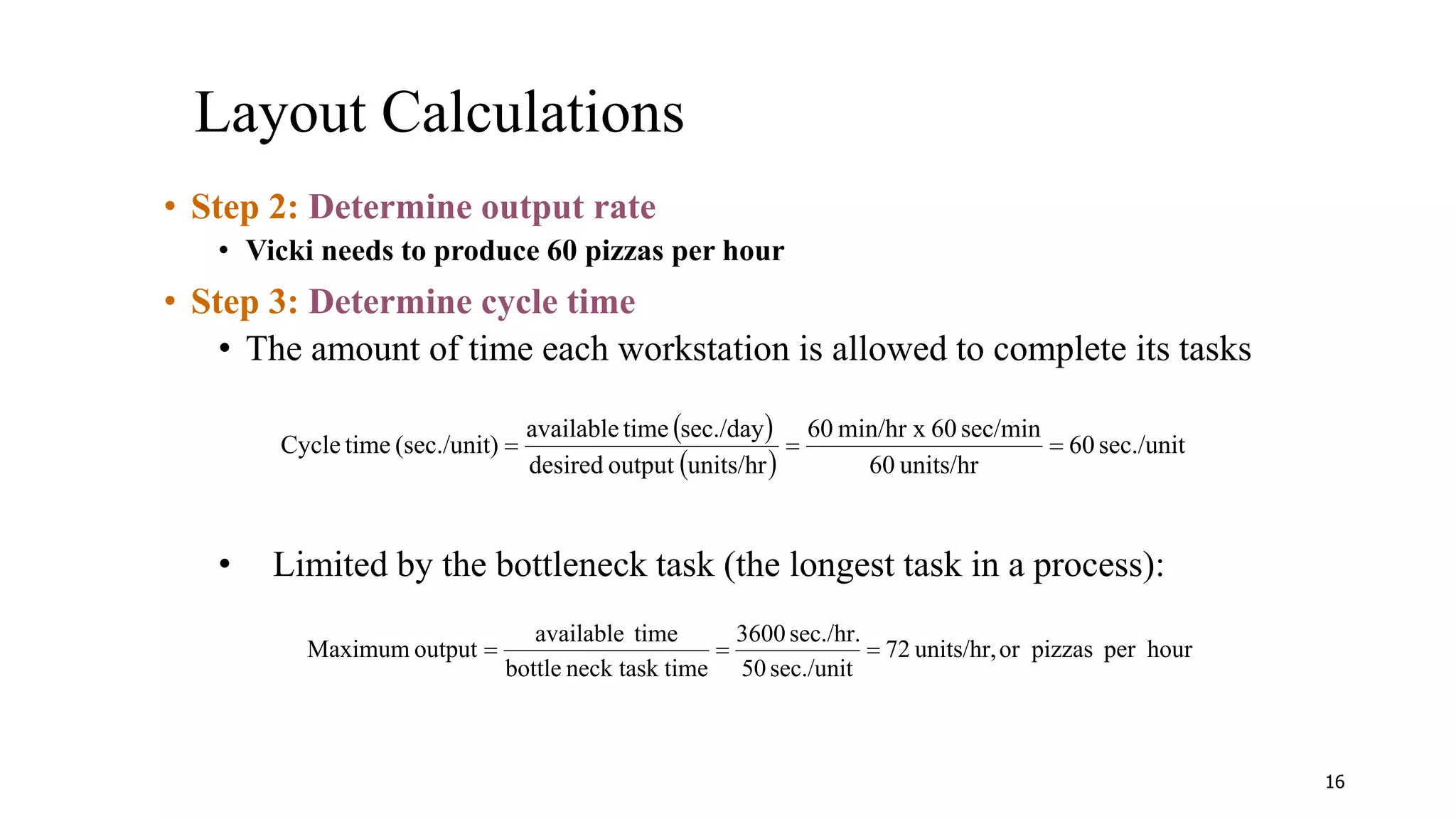 Product layout in Food Industry and Line Balancing | PPTX
