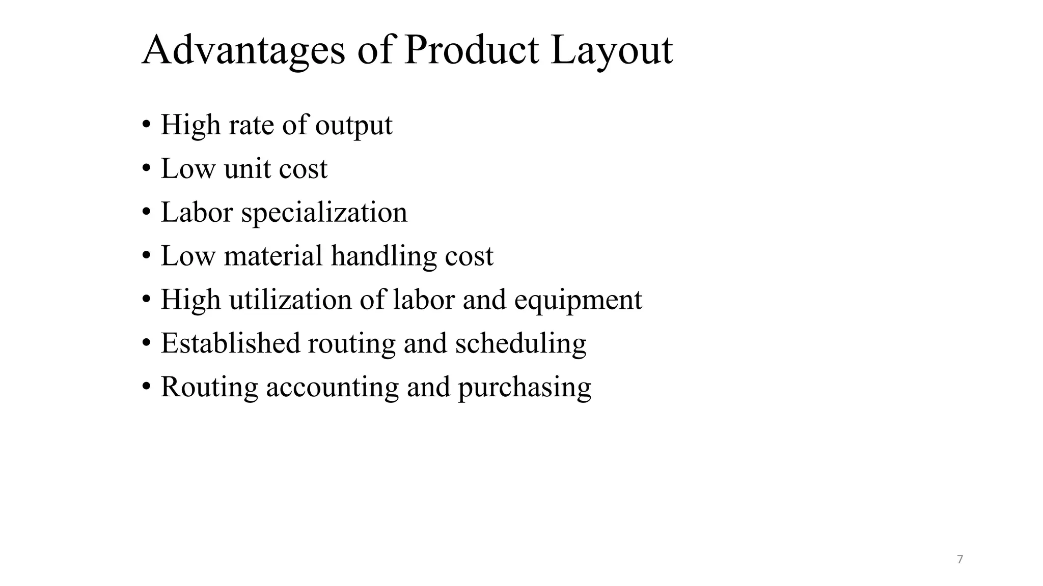 Product layout in Food Industry and Line Balancing | PPTX