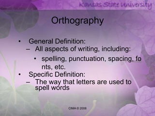 Su 2012 ss orthography(1) | PPTX | Genealogy and Ancestry | Hobbies ...