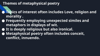 101-_Literature_of_Raneissance_.pptx Metaphysical poetry | PPTX