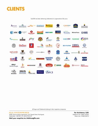 Sua Gifts - Our Corporate Gifts catalouge | PDF