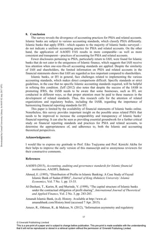 Classification of profit-sharing investment accounts: a survey of financial statements of ...