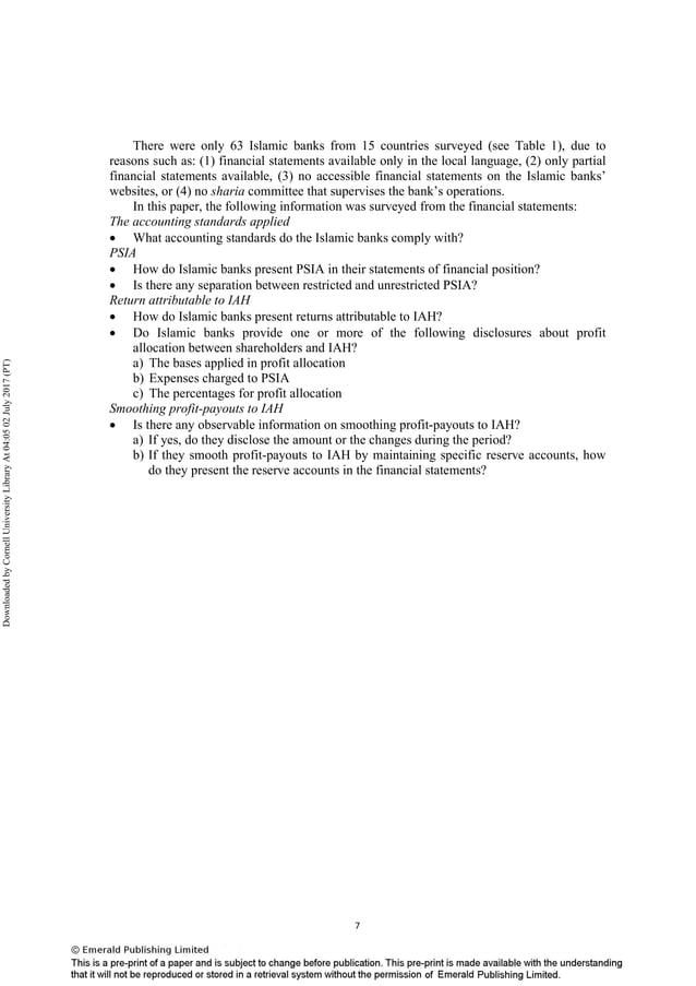 Classification of profit-sharing investment accounts: a survey of financial statements of ...