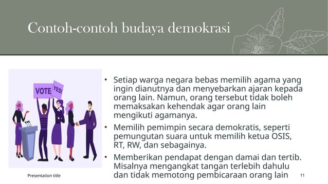 SUARA DEMOKRASi rakyat indonesia raya merdeka | PPT