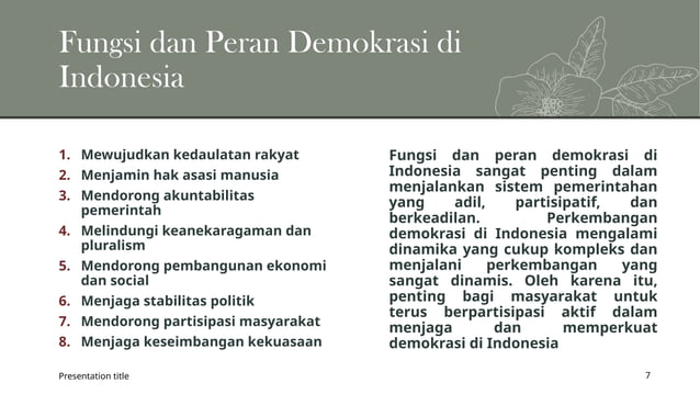 SUARA DEMOKRASi rakyat indonesia raya merdeka | PPT