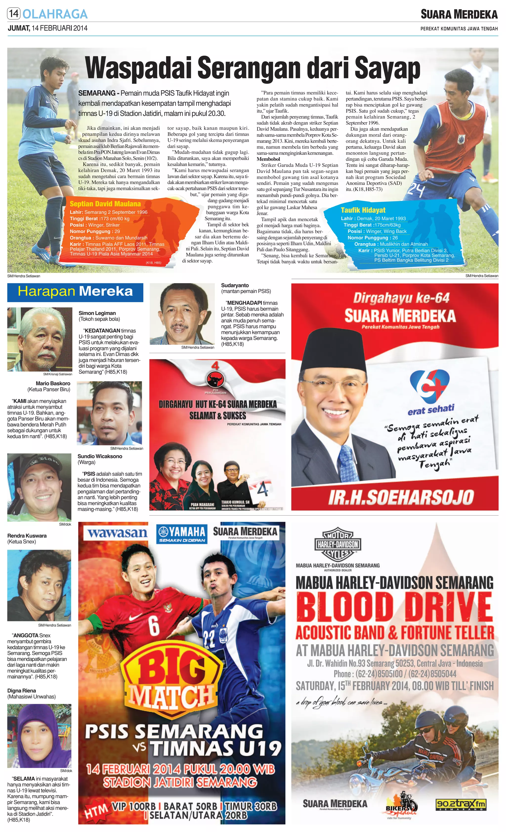 Suara Merdeka 14 Februari 2014 | PDF