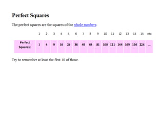 Suare roots and cube roots | PDF