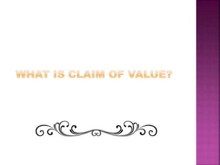 claim of value | PPTX