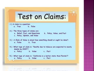 claim of value | PPTX