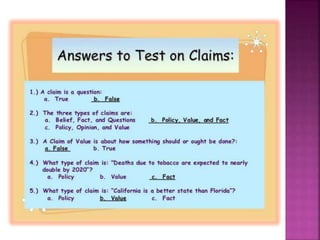 claim of value | PPTX