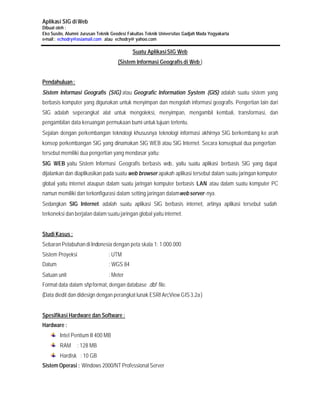 Suatu Aplikasi Sig Internet | PDF