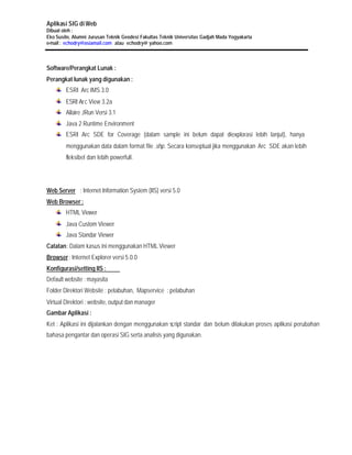 Suatu Aplikasi Sig Internet | PDF