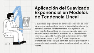Suavizado exponencial en modelos de tendencia lineal | PDF