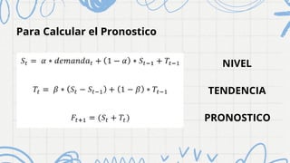 Suavizado exponencial en modelos de tendencia lineal | PDF