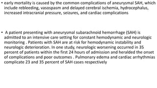 Sub Arachnoid Hemorrhage (SAH) | PPTX