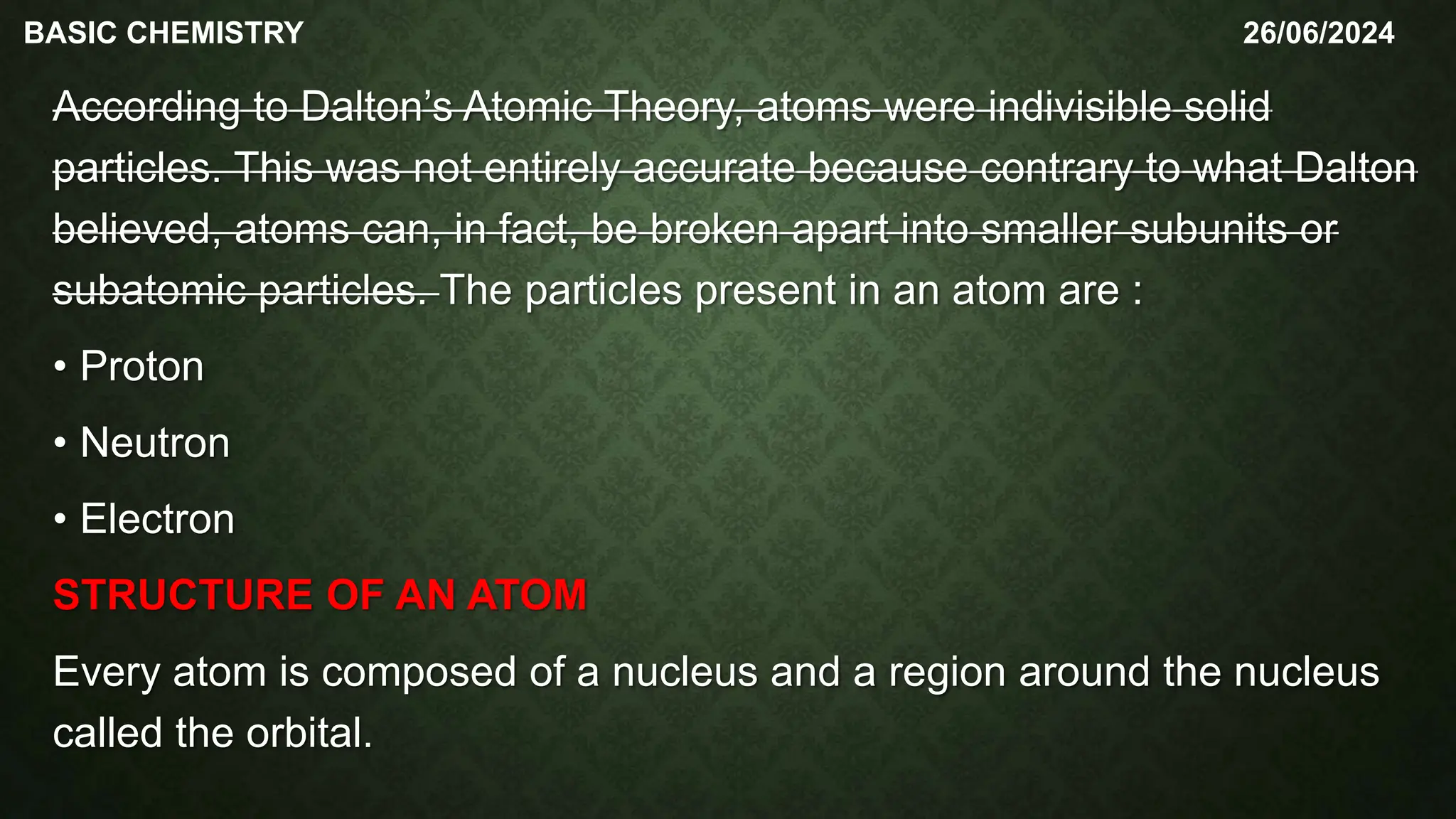 SUB-ATOMIC PARTICLES PROTONS, NEUTRONS AND ELECTRONS..pptx