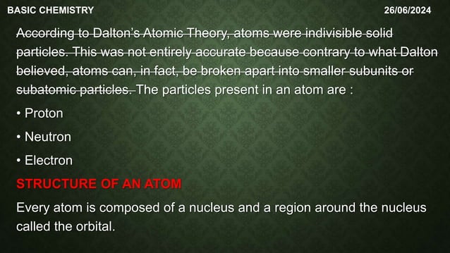 SUB-ATOMIC PARTICLES PROTONS, NEUTRONS AND ELECTRONS..pptx | Chemistry ...