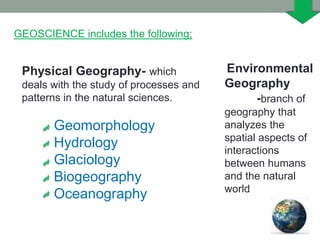 Sub categories-of-environmental-science | PPTX
