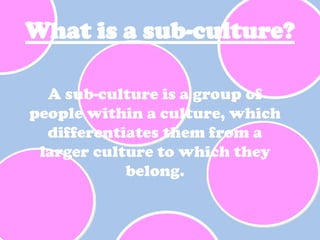 Sub culture | PPTX