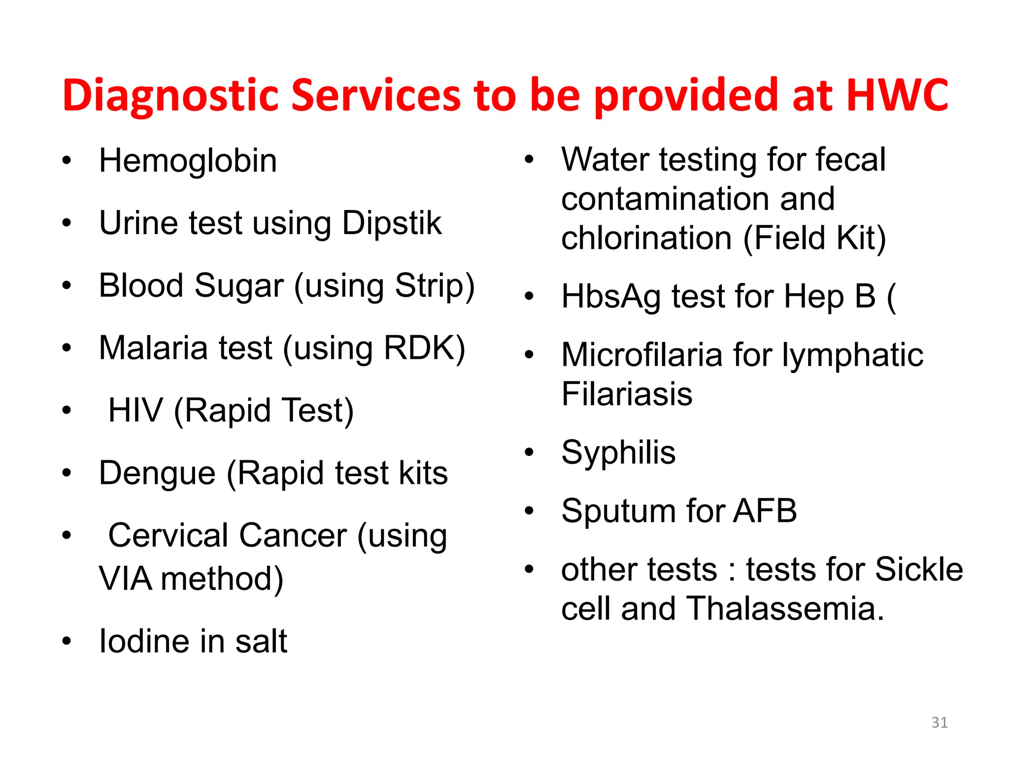 SUB-HEALTH CENTRE, Health and wellness centre Sub health centre Revised ...