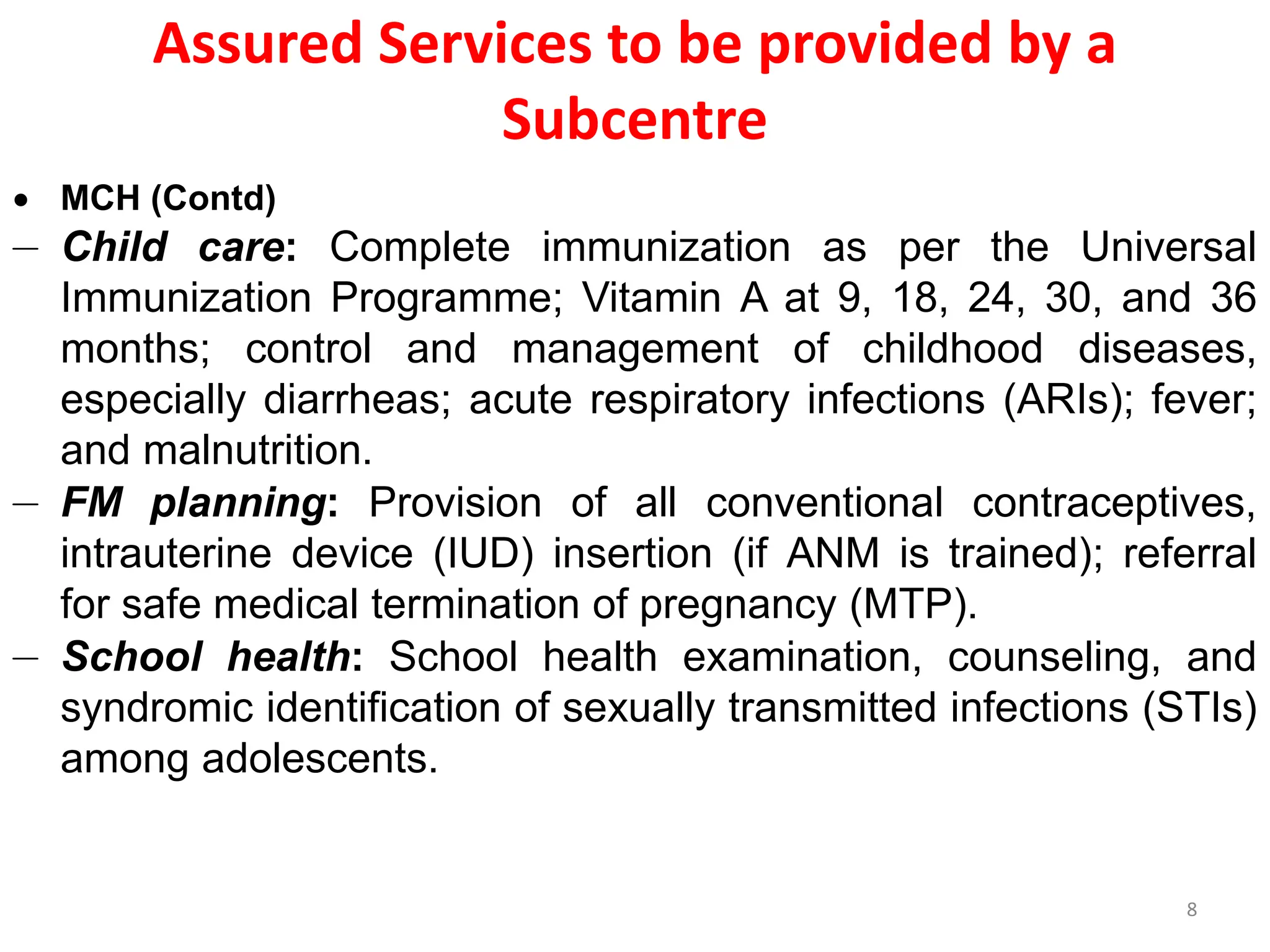 SUB-HEALTH CENTRE, Health and wellness centre Sub health centre Revised ...