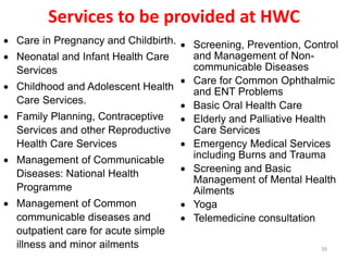 SUB-HEALTH CENTRE, Health and wellness centre Sub health centre Revised ...