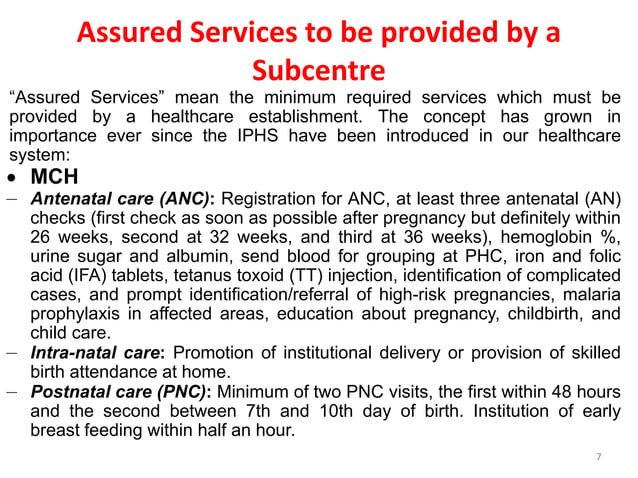 SUB-HEALTH CENTRE, Health and wellness centre Sub health centre Revised ...