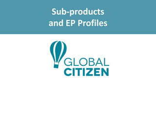 Sub Products of Global Citizen and EP Profiles in AIESEC Czech Rep. | PPT